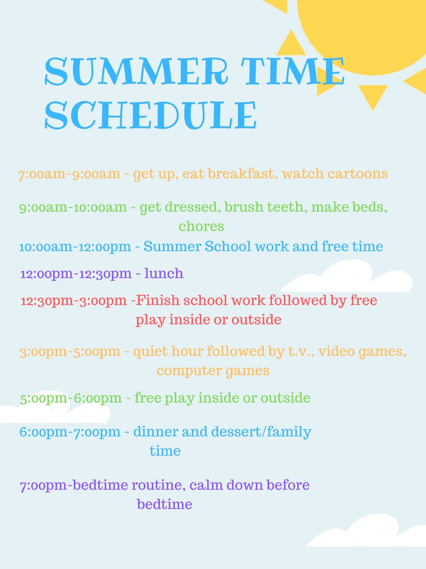 Planning Summer Activities - All Day Everyday Mom