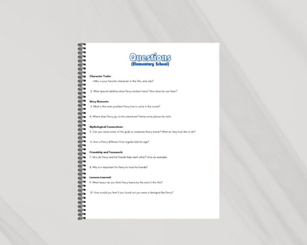 Percy Jackson and the Olympians - Lights, Camera, Literature Studies ...
