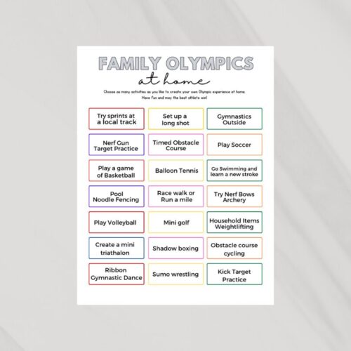 Summer Olympics Printable Pack - All Day Everyday Mom