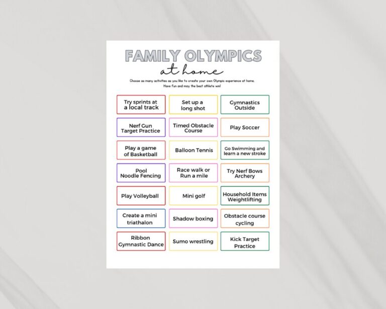Summer Olympics Printable Pack - All Day Everyday Mom